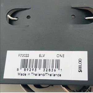 Coach | Jewelry | Coach Silver Hoop Earring | Poshmark